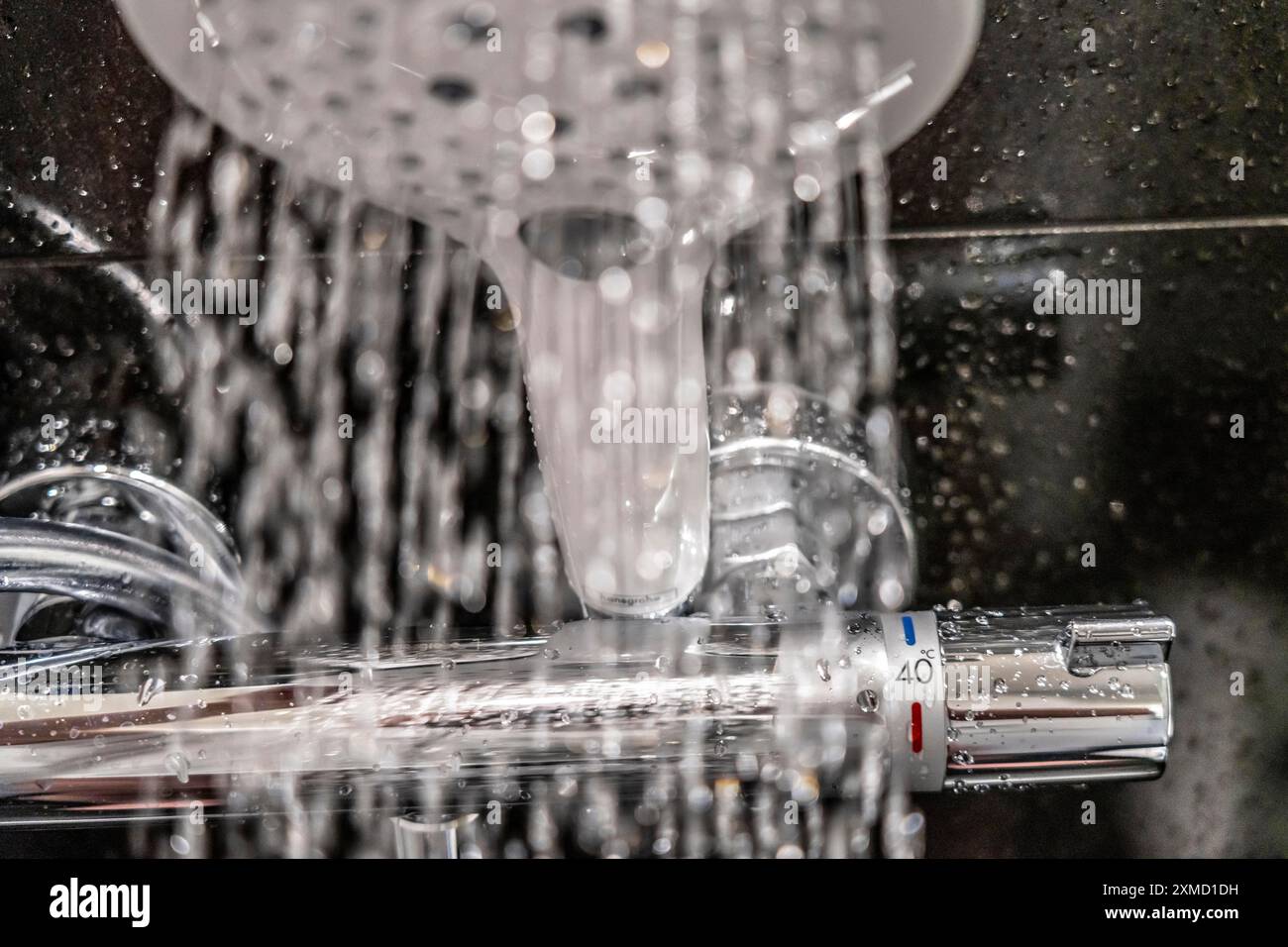 Shower, fitting, temperature control, temperature control of the shower ...