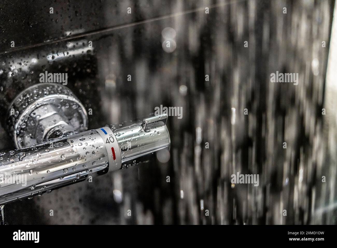 Shower, fitting, temperature control, temperature control of the shower ...