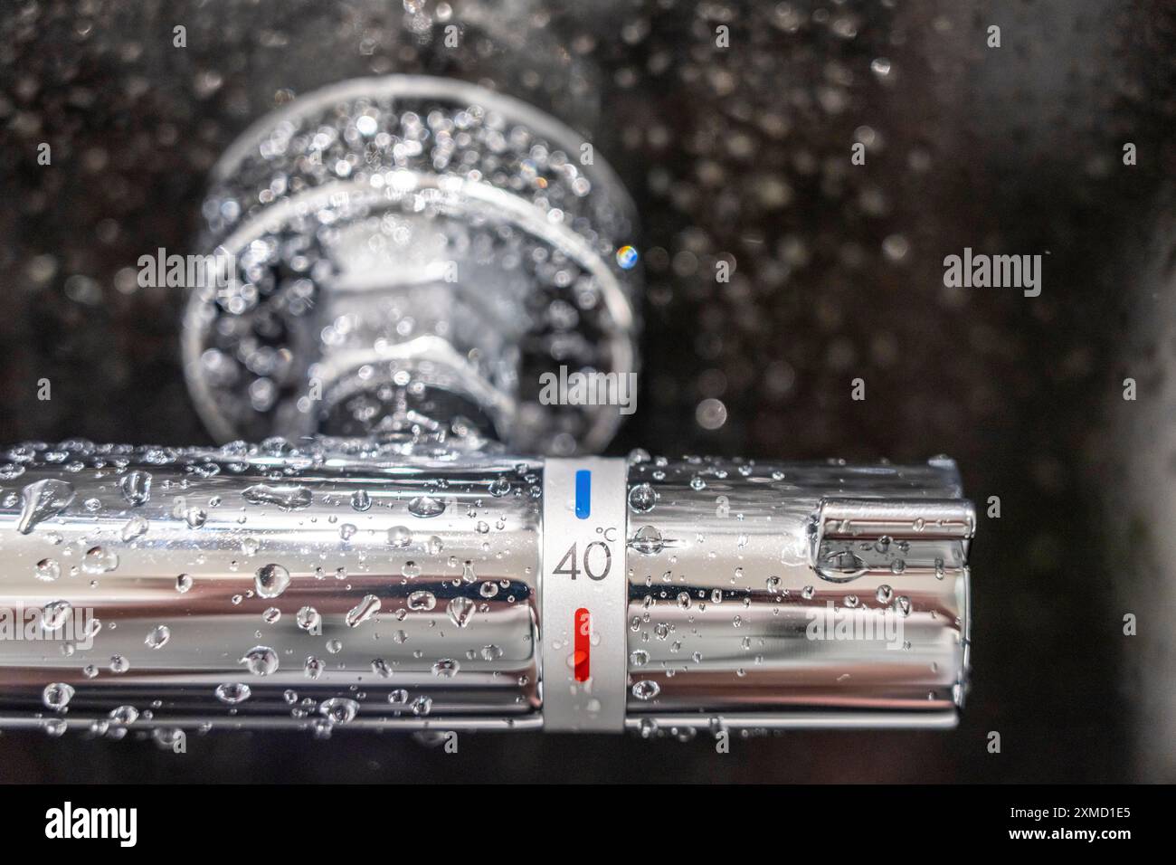 Shower, fitting, temperature control, temperature control of the shower ...