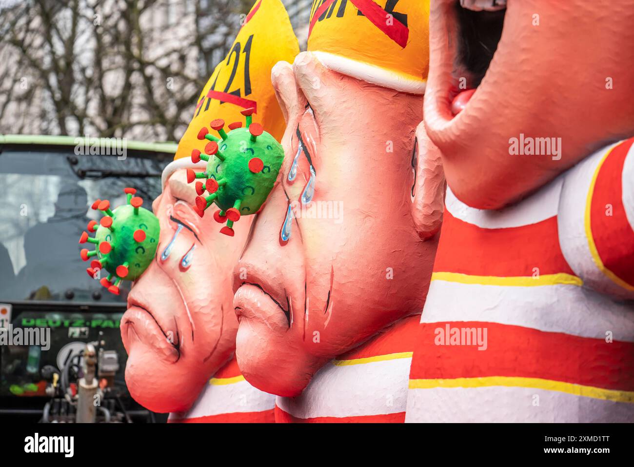 Rose Monday parade in Duesseldorf, street carnival, carnival float, by ...