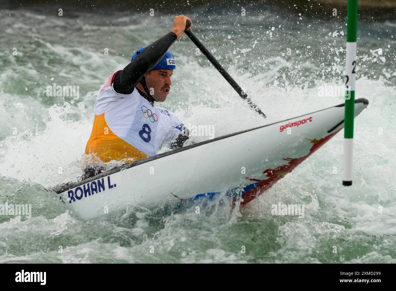 Lukas Rohan of the Czech Republic competes in the men's canoe single ...