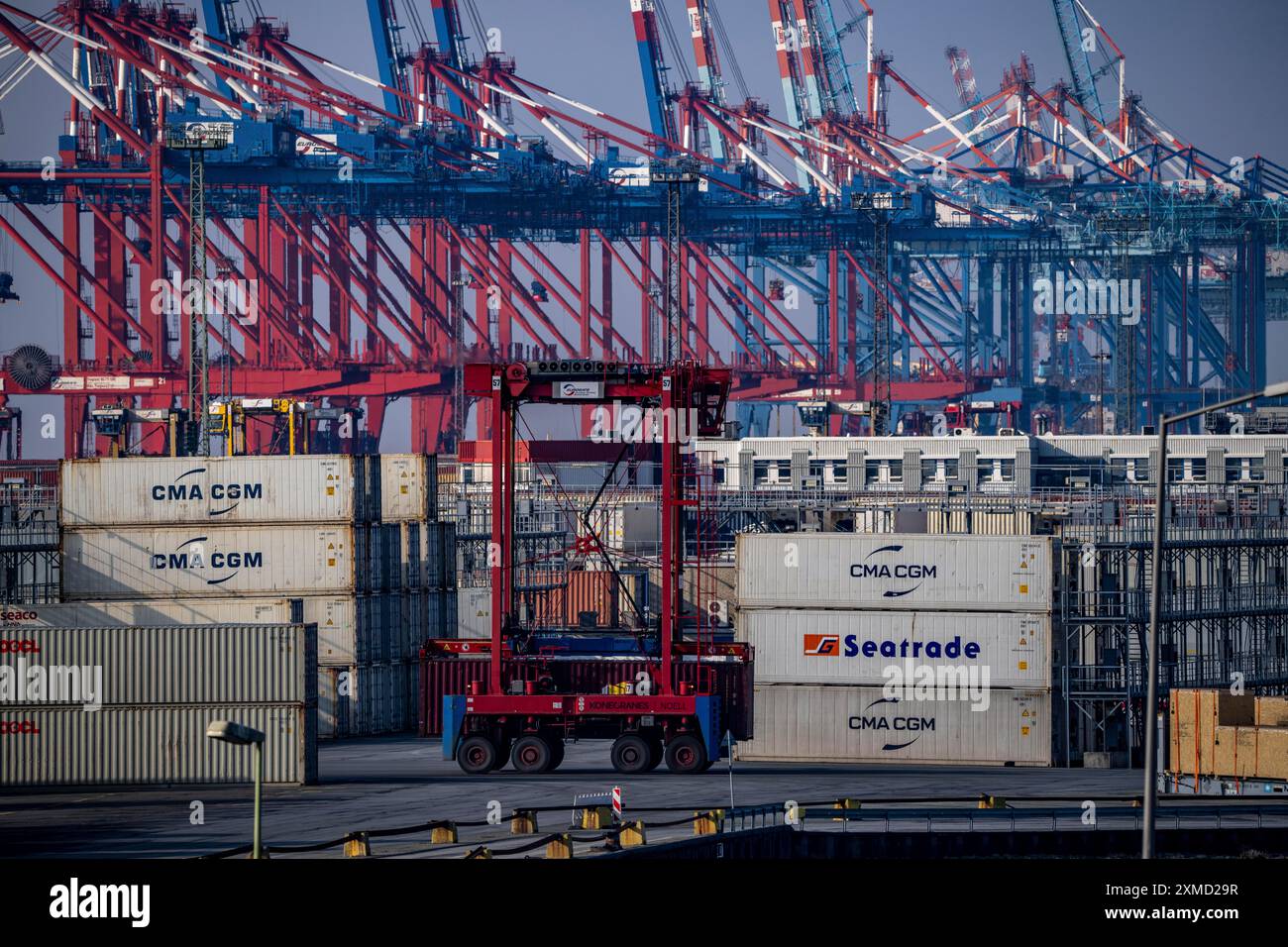 Container terminal in the seaport of Bremerhaven, Eurogate Container ...