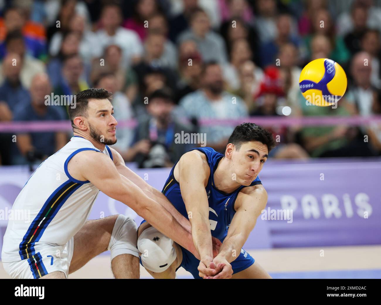 Paris, France. 27th July, 2024. Fabio Balaso (L) and Alessandro ...
