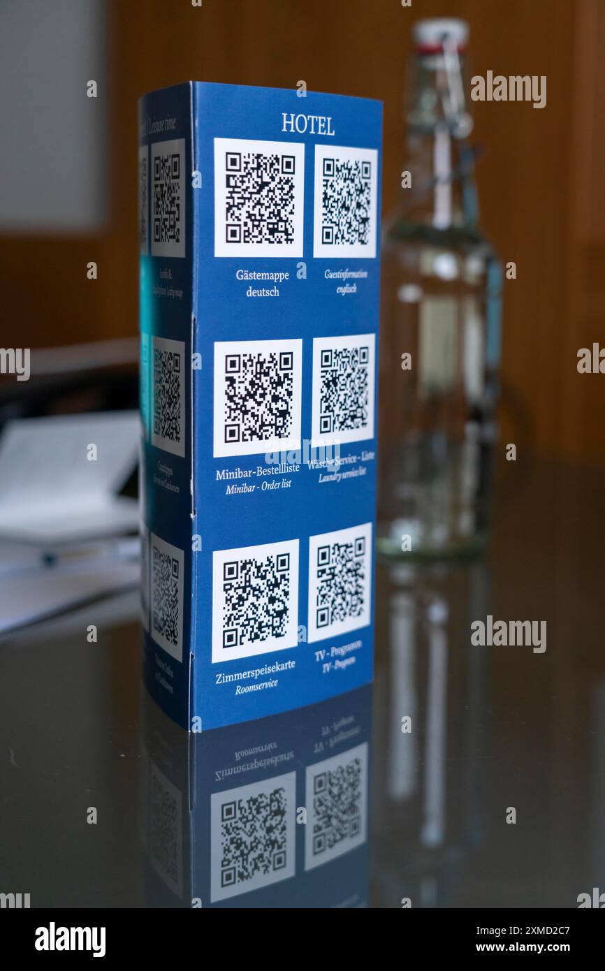 Digitalisation in the hotel, all the usual information on paper in the ...
