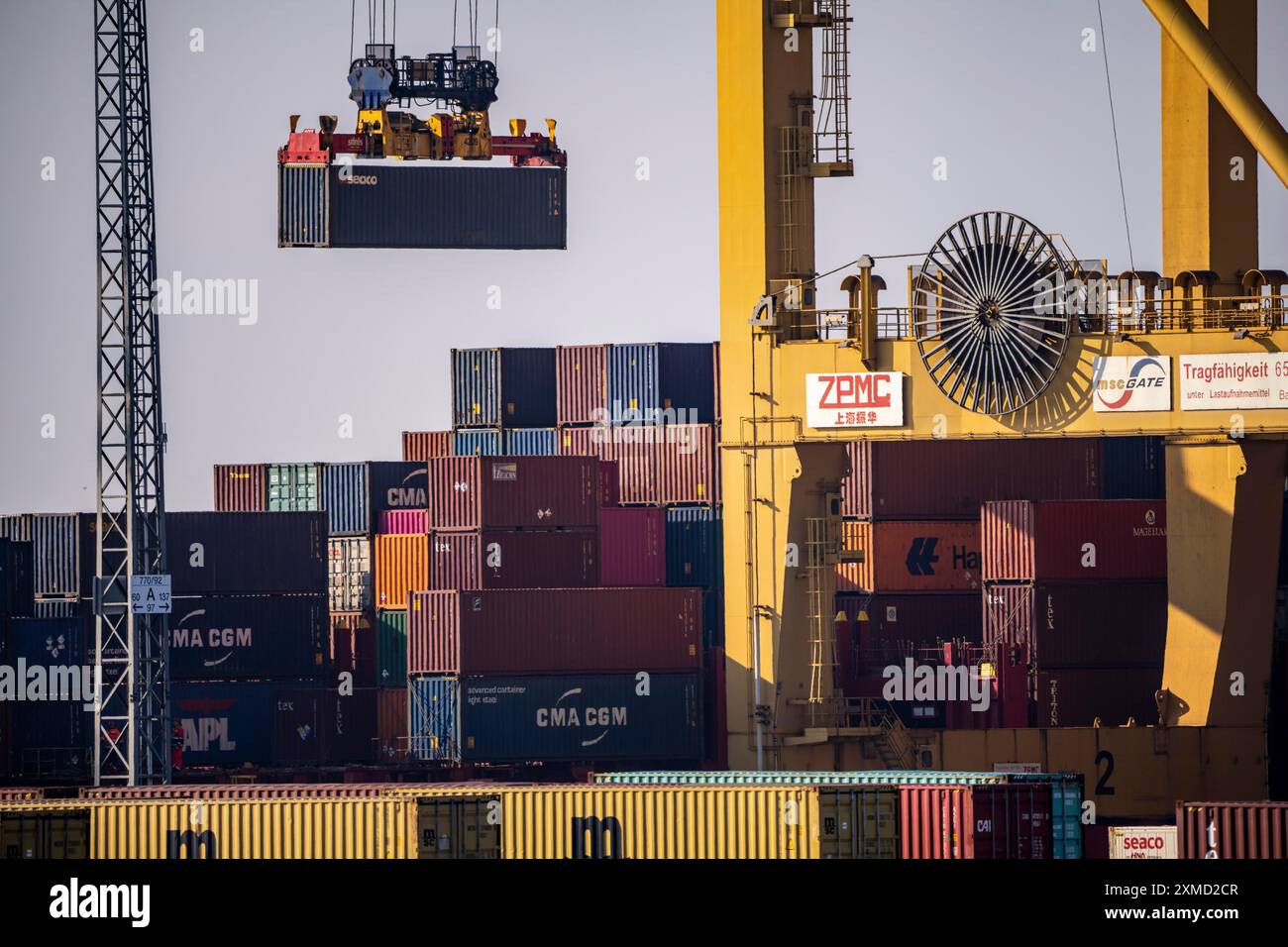 Container terminal in the seaport of Bremerhaven, Eurogate Container ...