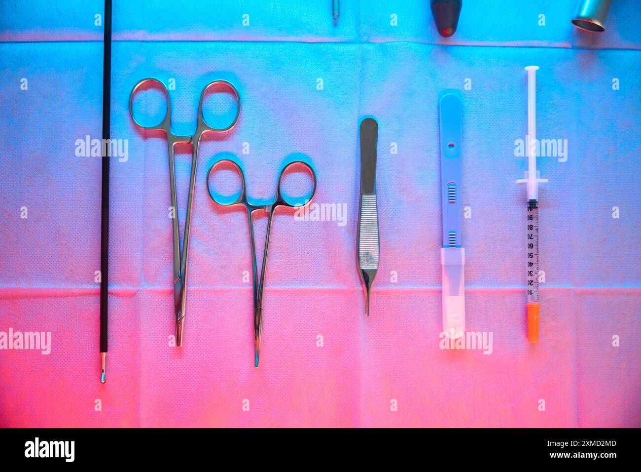Kit of precision tools prepared for anorectal surgery Stock Photo - Alamy