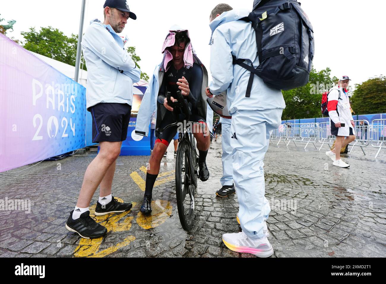Great Britain's Josh Tarling following the Men's Individual Time Trial ...