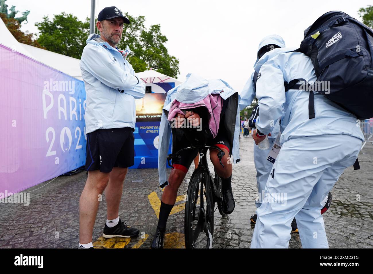 Great Britain's Josh Tarling following the Men's Individual Time Trial ...