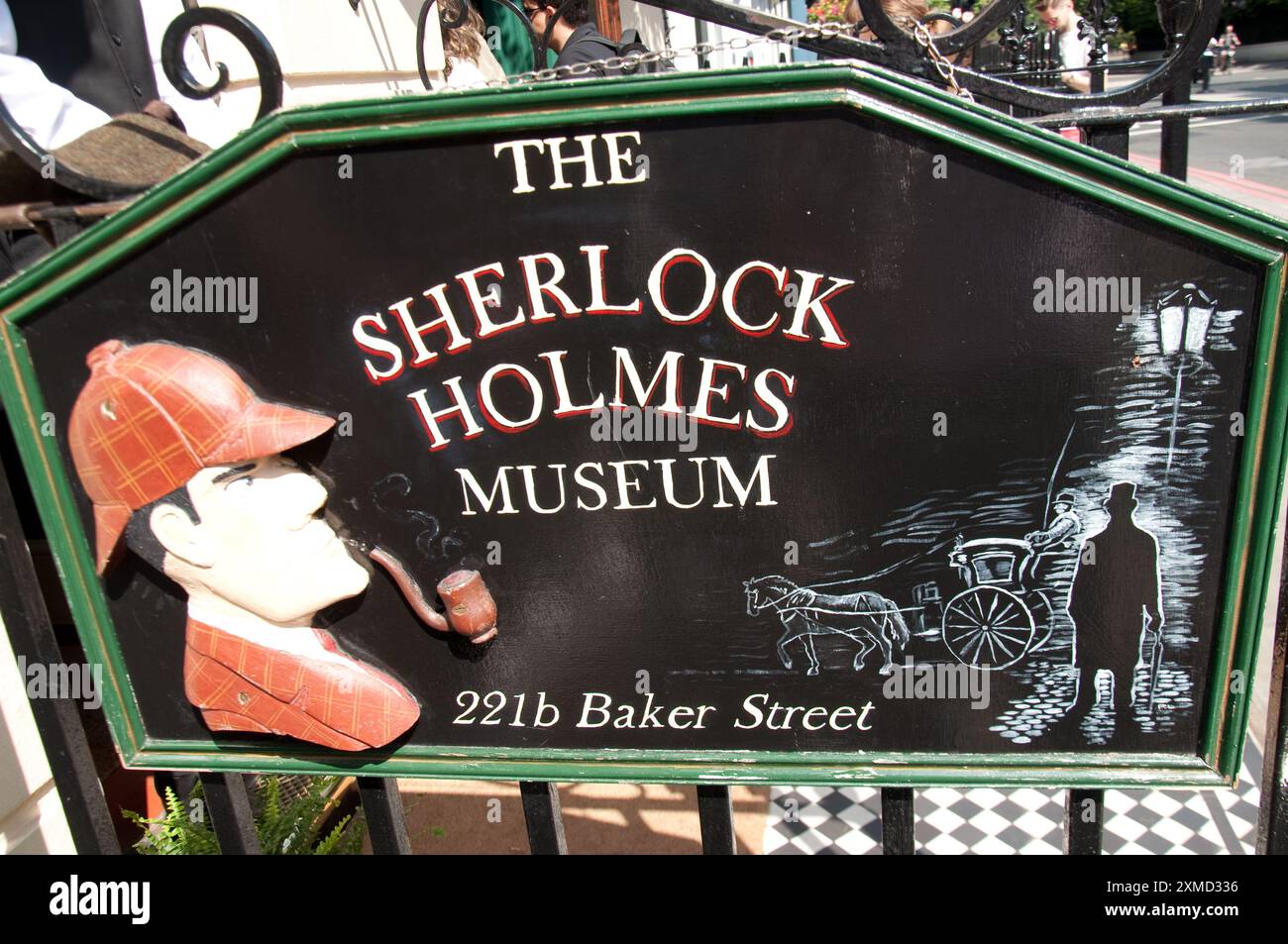 Sign for Sherlock Holmes Museum, Baker Street, City of Westminster ...