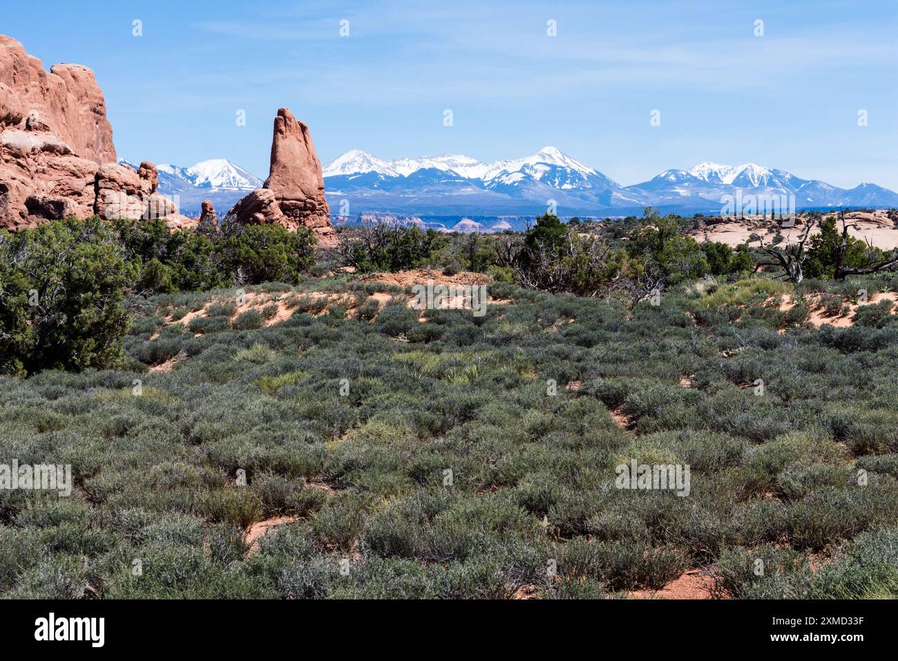 Scenic landscape in the Windows section of Arches National Park - Moab ...