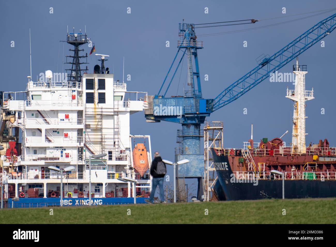Shipyard Dock 5, freighter BBC Xingang dry dock, freighter Adam Schulte ...