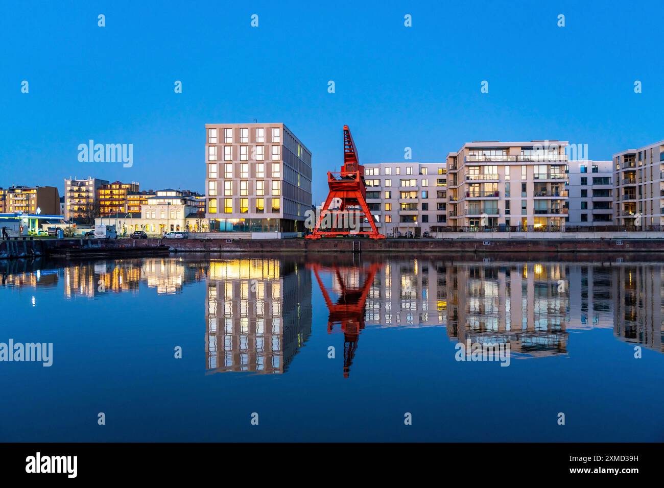 New harbour, harbour basin, harbour district, residential buildings ...
