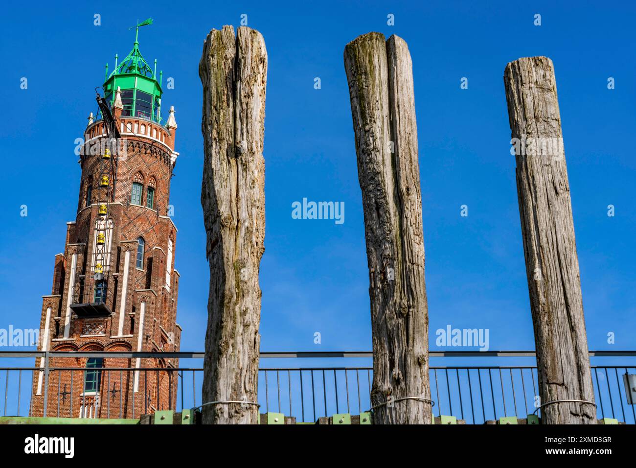 Simon Loschen Lighthouse, New Harbour, harbour basin, harbour district ...
