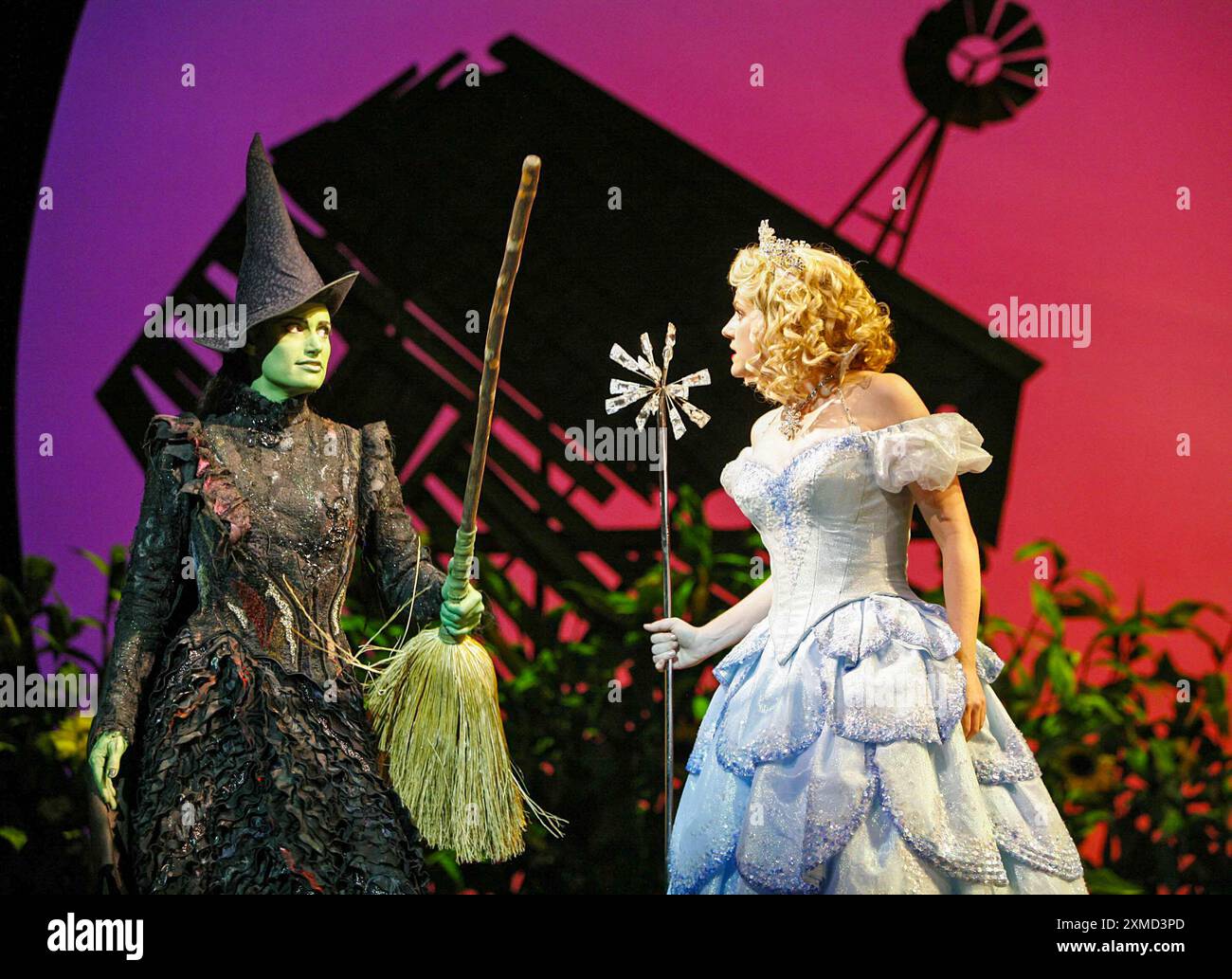 l-r: Idina Menzel (Elphaba), Helen Dallimore (Glinda) in WICKED at the ...