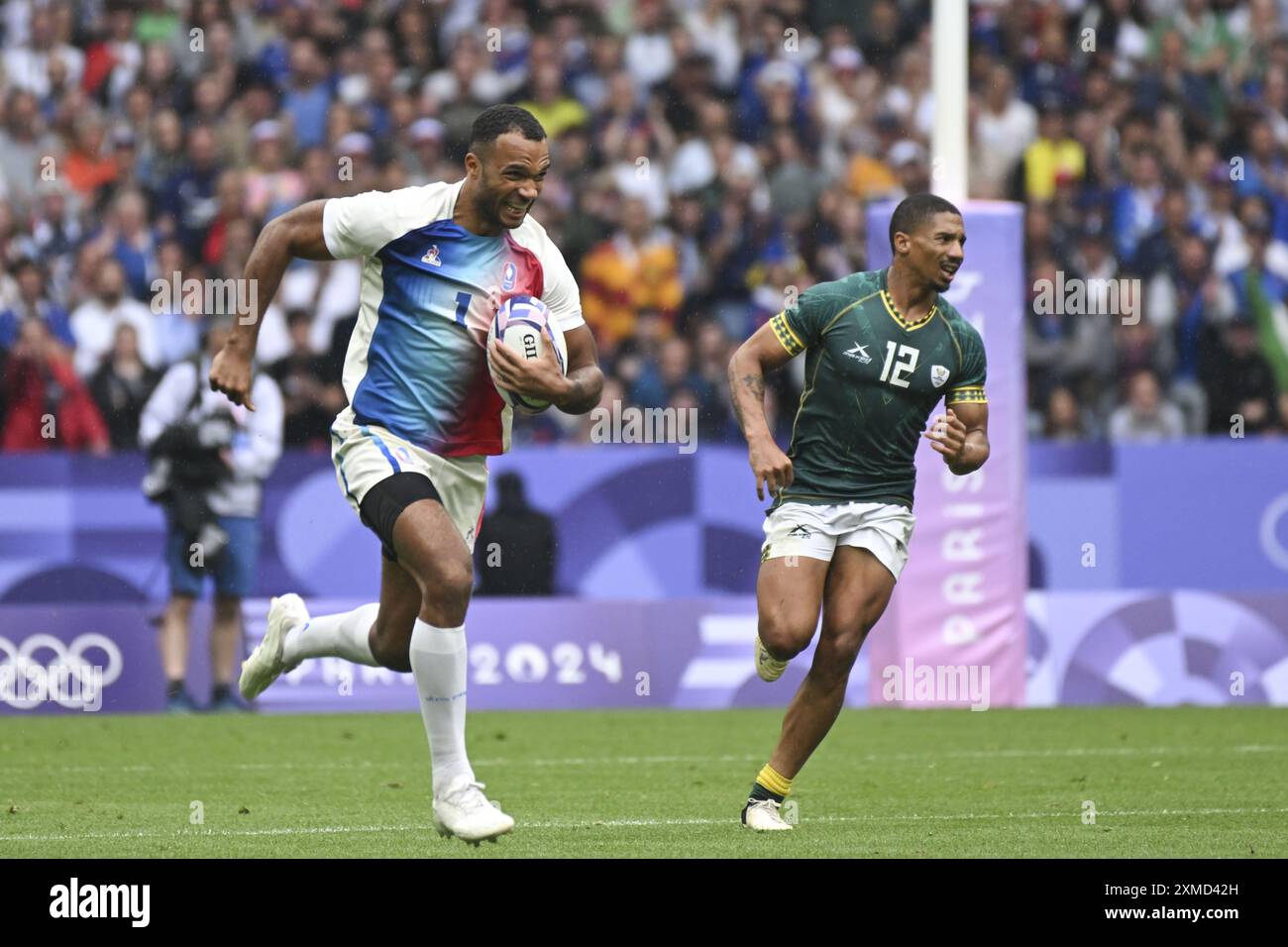 Varian Pasquet (France), Rugby Sevens, Men's Semi-final between South ...