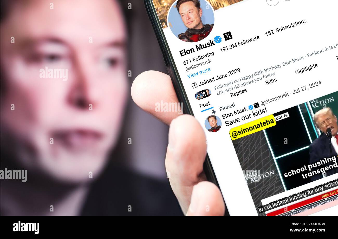 Elon musk and donald trump hi-res stock photography and images - Alamy