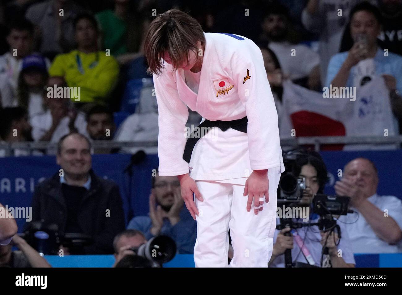 Japan's Natsumi Tsunoda celebrates after defeating Mongolia's ...