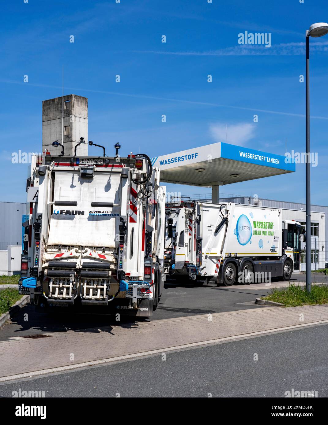 Hydrogen filling station, waste disposal vehicles, rubbish trucks, of ...