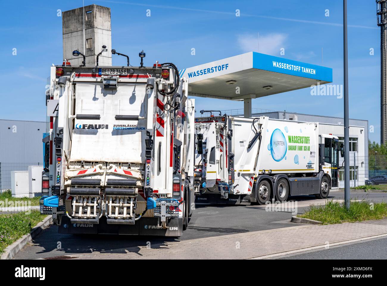 Hydrogen filling station, waste disposal vehicles, rubbish trucks, of ...