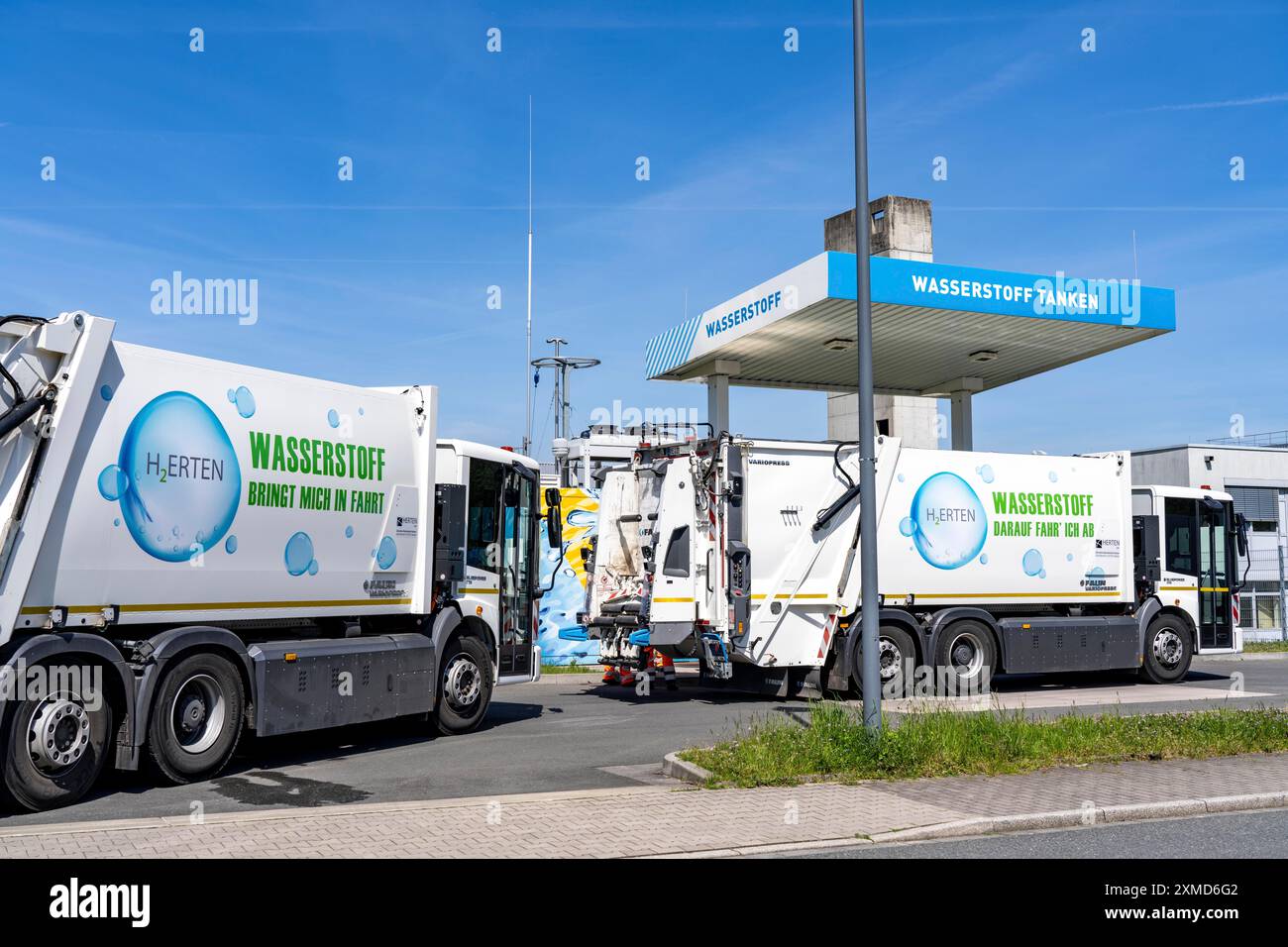 Hydrogen filling station, waste disposal vehicles, rubbish trucks, of ...