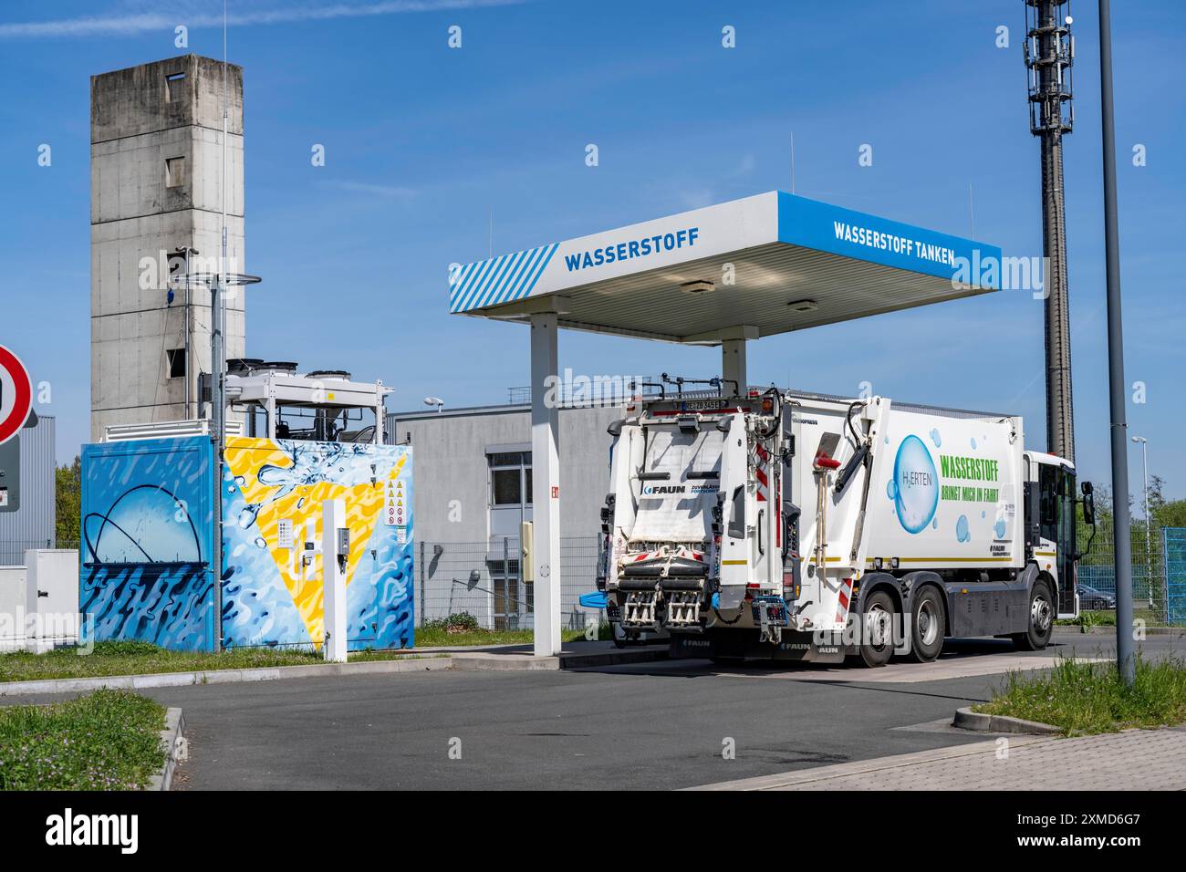 Hydrogen filling station, waste disposal vehicles, rubbish trucks, of ...