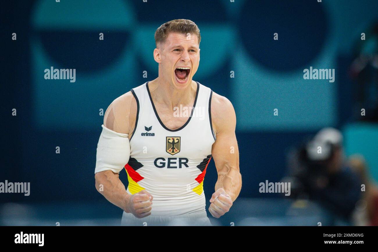 Paris, France. 27th Jul 2024. Lukas Dauser (Germany) Paris 2024 Olympic ...