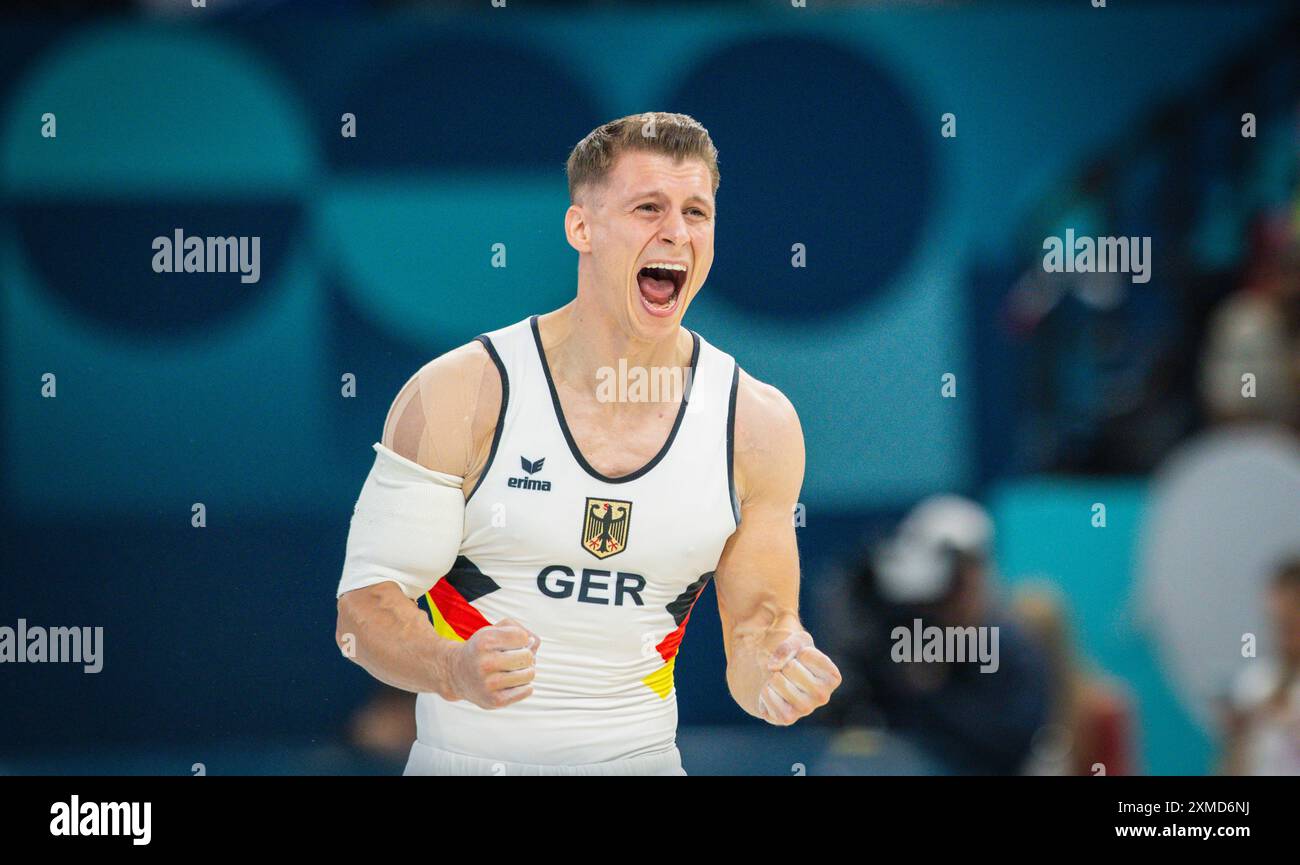 Paris, France. 27th Jul 2024. Lukas Dauser (Germany) Paris 2024 Olympic ...