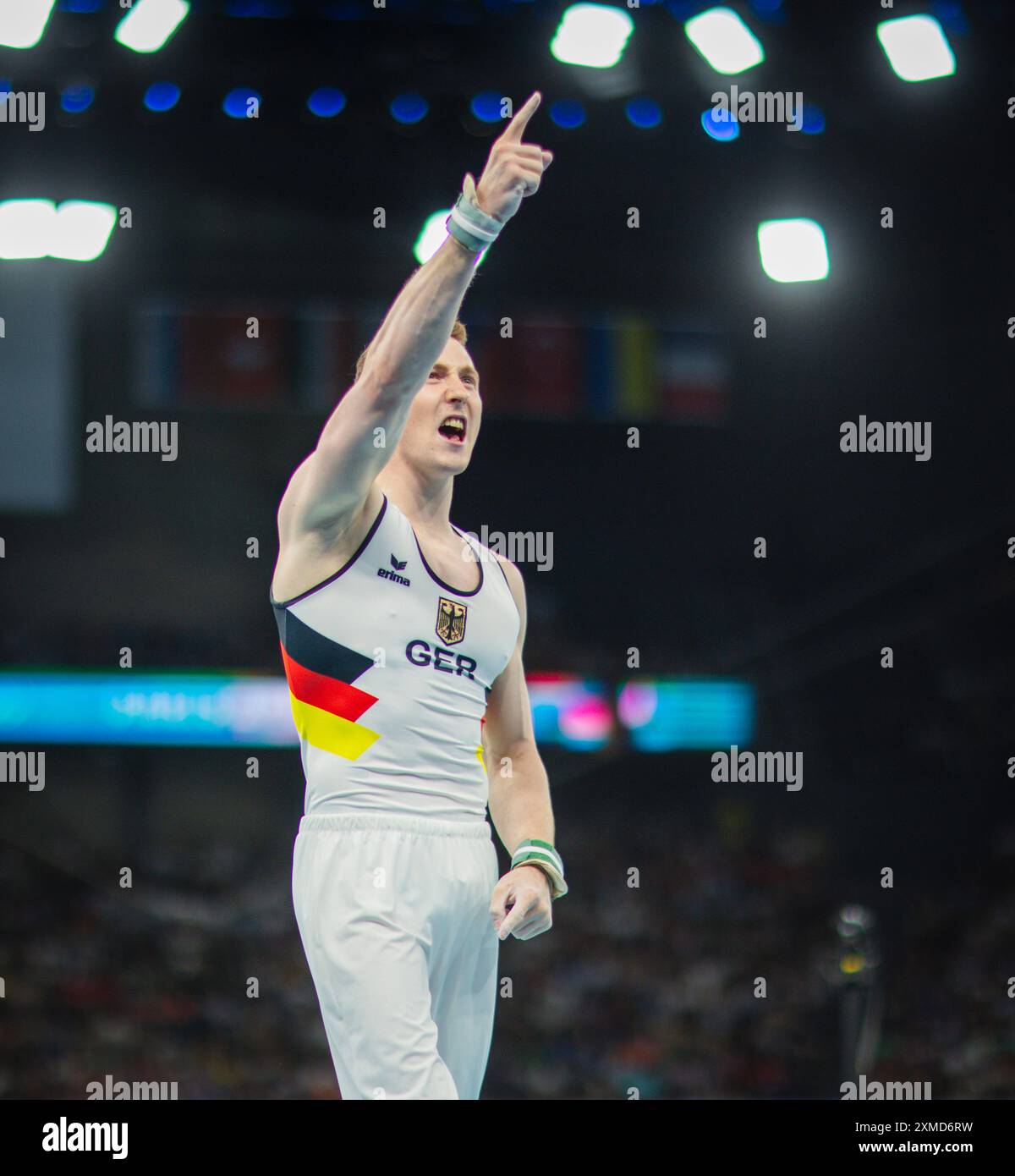 Paris, France. 27th Jul 2024. Nils Dunkel (Germany) Paris 2024 Olympic Games Artistic Gymnastics ...