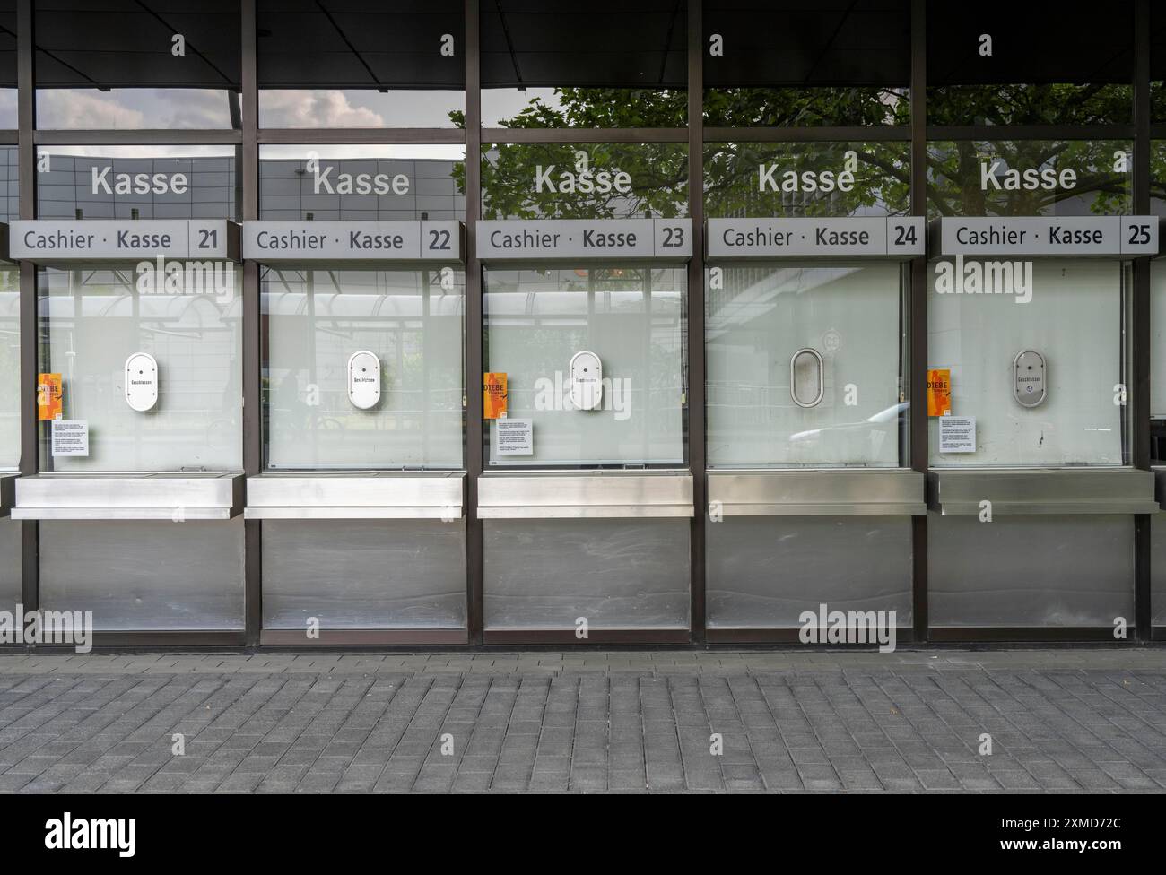 Symbolic image, ticket booth, ticket counter, admission to an ...