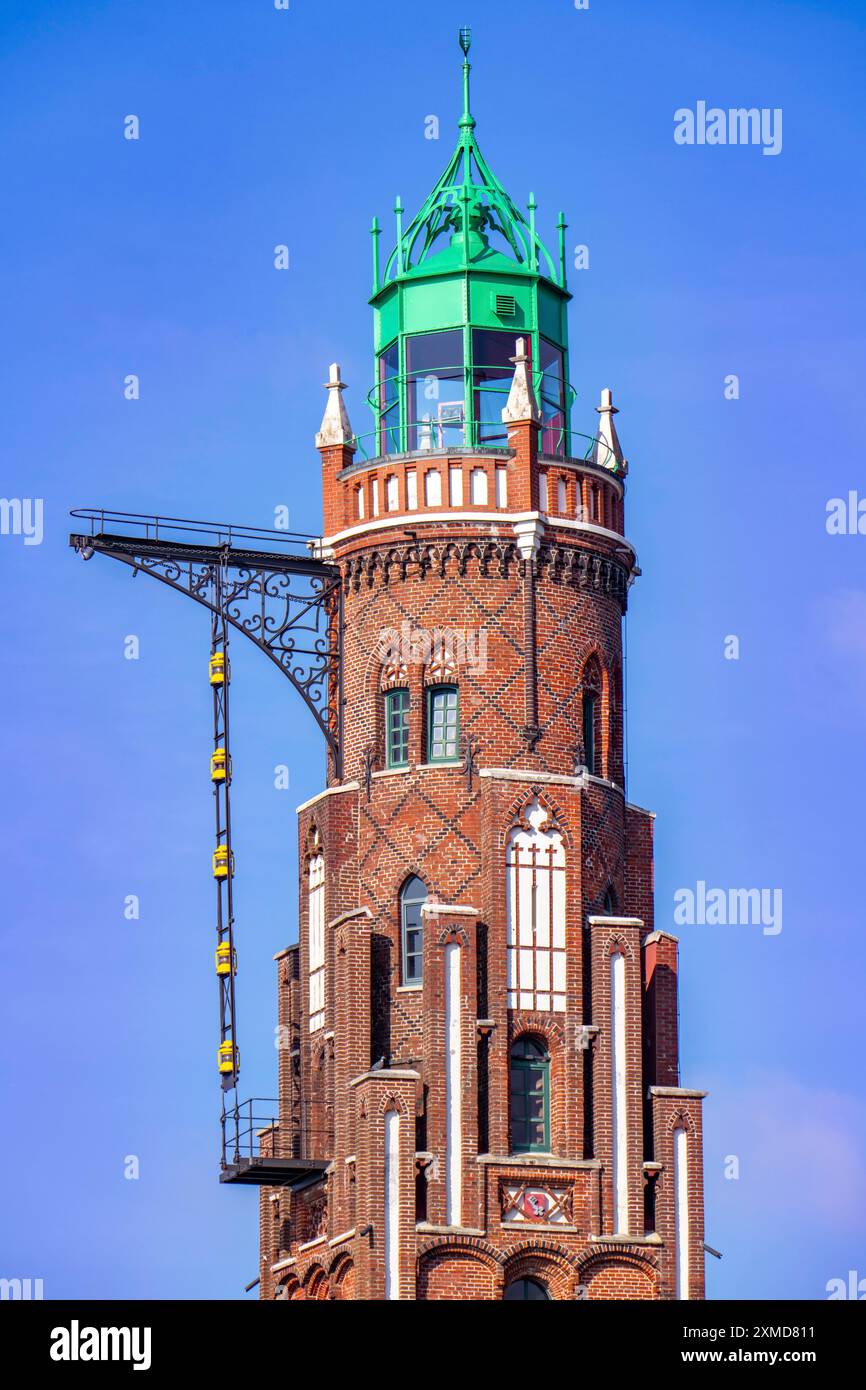 Simon Loschen Lighthouse, New Harbour, harbour basin, harbour district ...