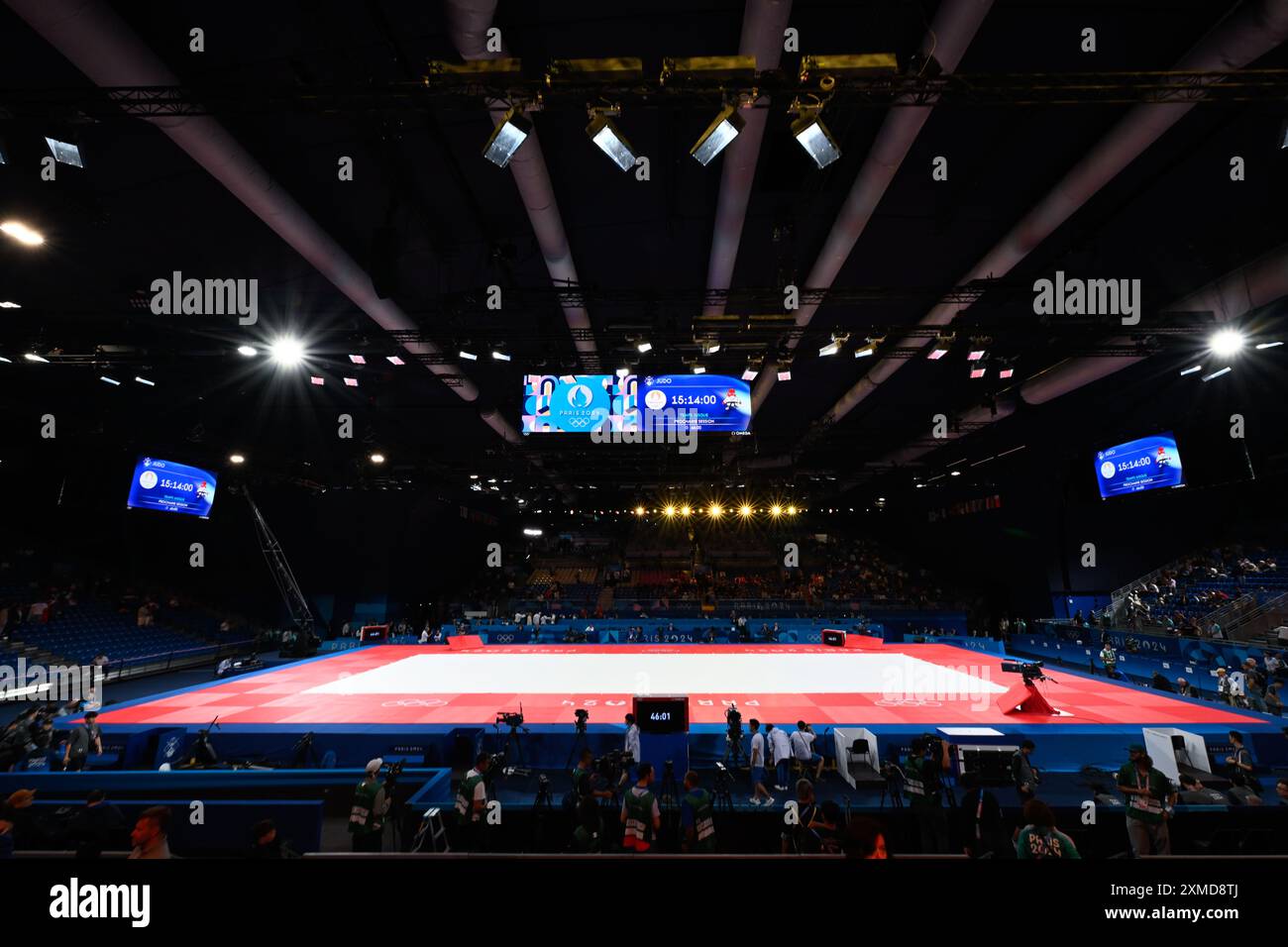 A general view inside the Arena Champ de Mars, Judo during the Olympic ...