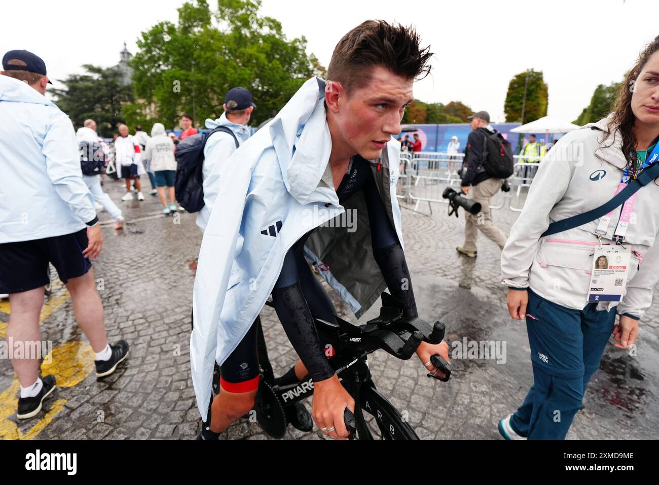 Great Britain's Josh Tarling following the Men's Individual Time Trial ...