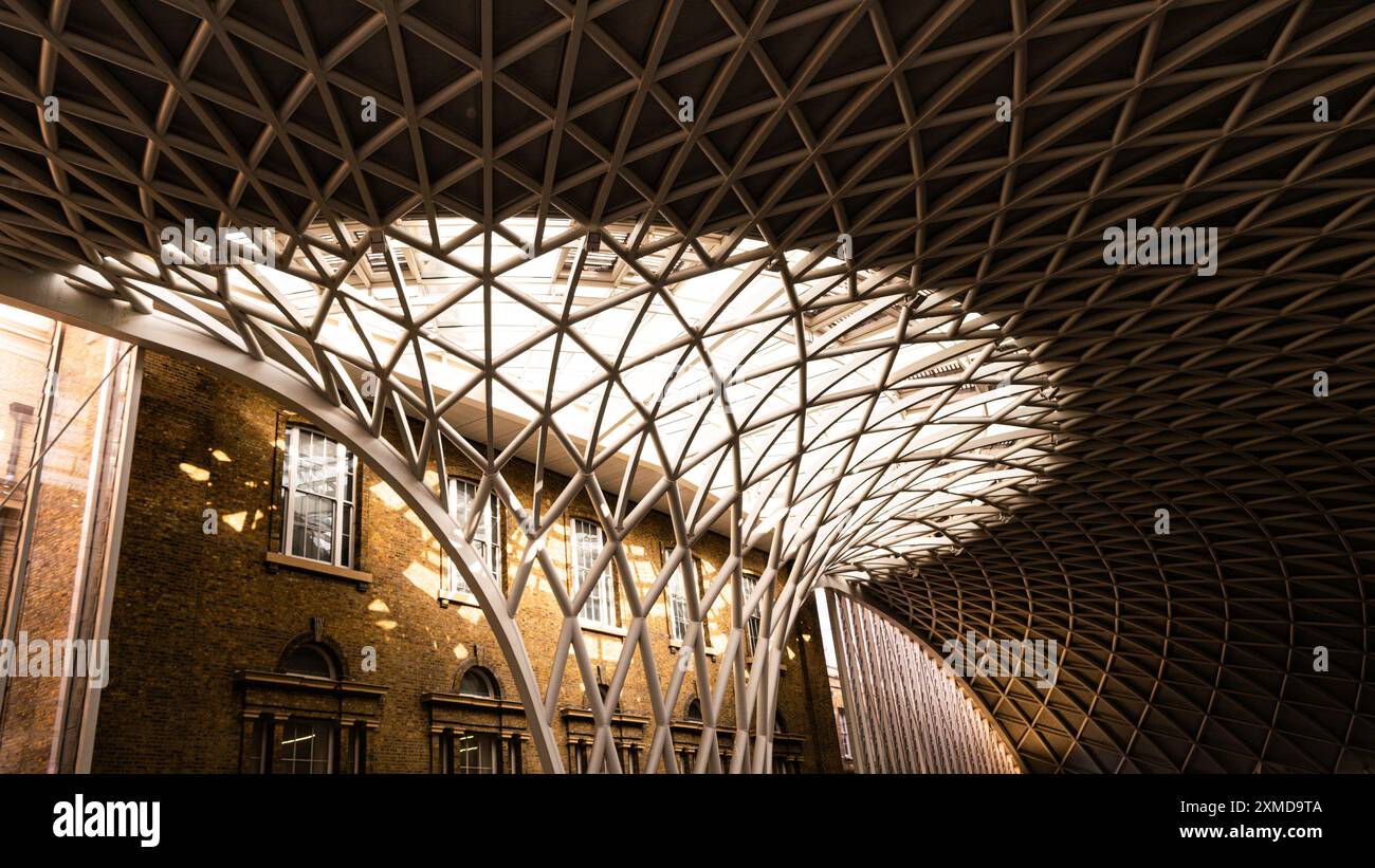 Interior of Kings Cross - St. Pancras Station. - London, UK, July 7 ...
