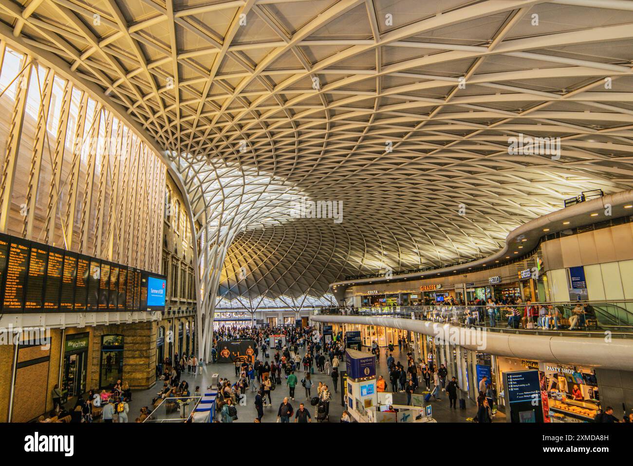 Interior of Kings Cross - St. Pancras Station. - London, UK, July 7 ...