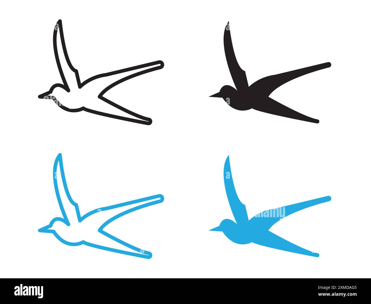 Barn swallow illustration Cut Out Stock Images & Pictures - Alamy