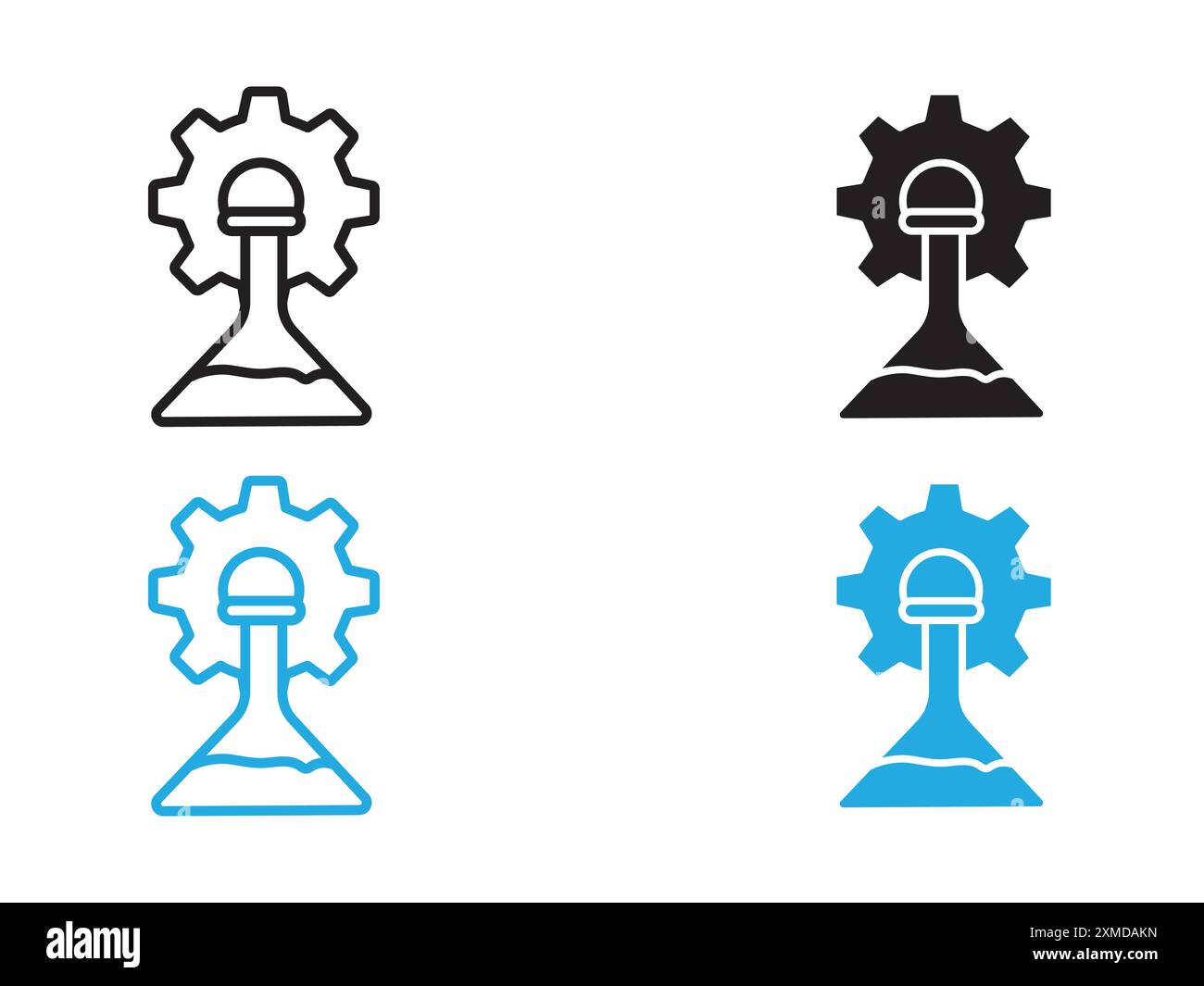 Biomedical engineer icon vector line logo mark or symbol set collection ...