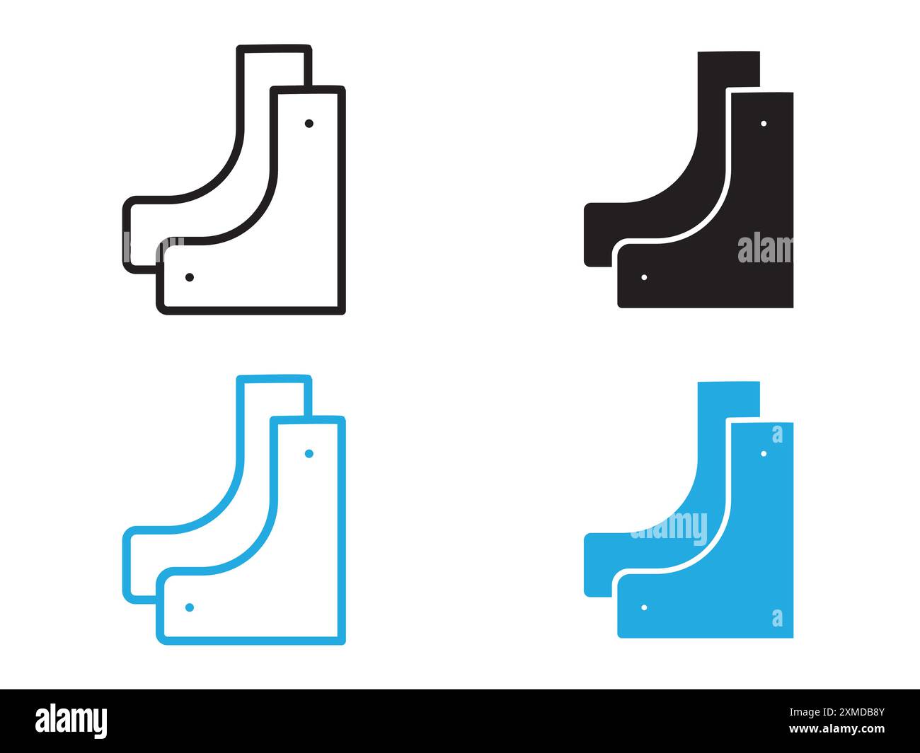 Car mud flap icon vector line logo mark or symbol set collection ...