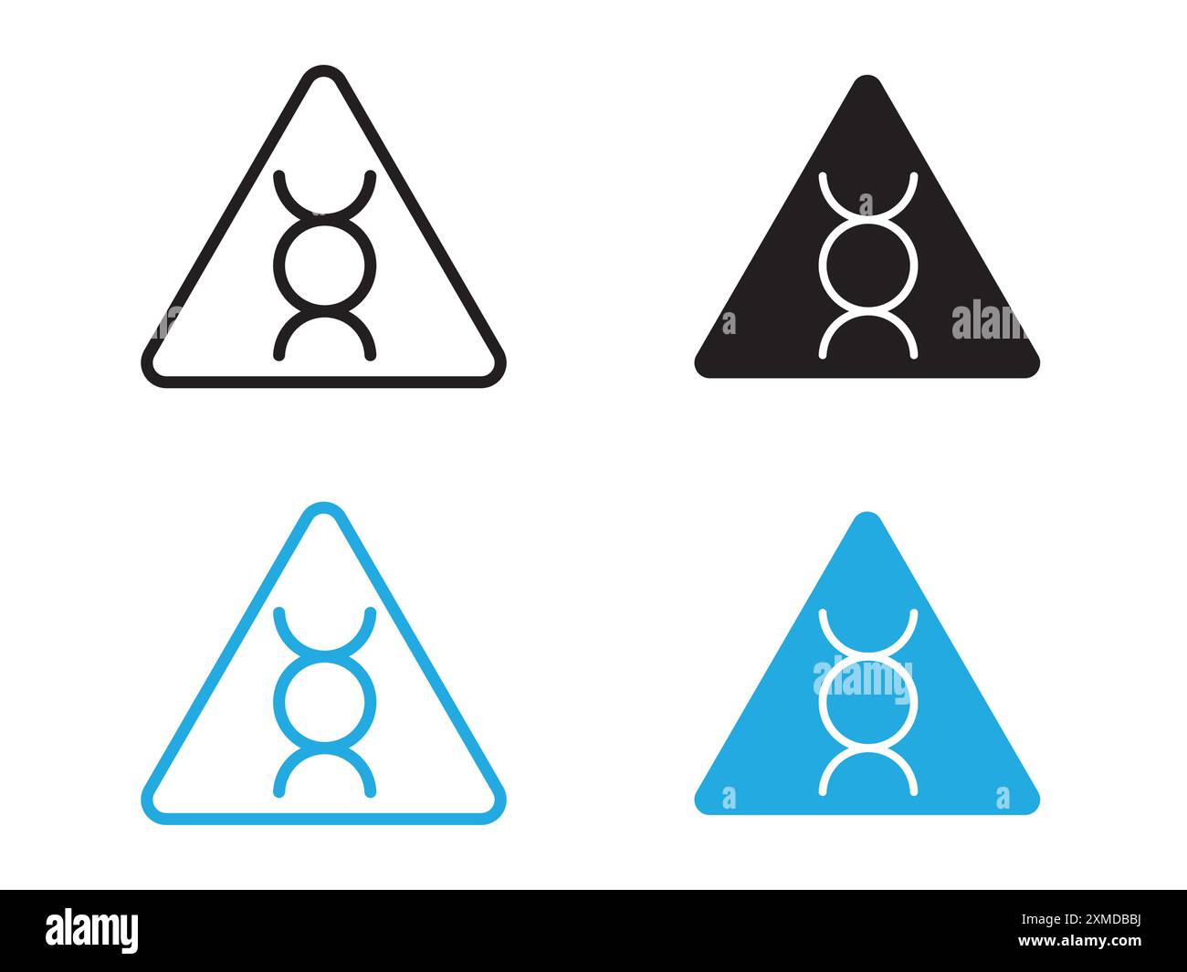 Carcinogen icon vector line logo mark or symbol set collection outline ...