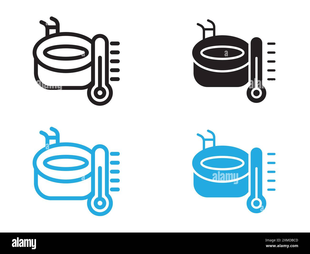 Cold plunge icon vector line logo mark or symbol set collection outline ...