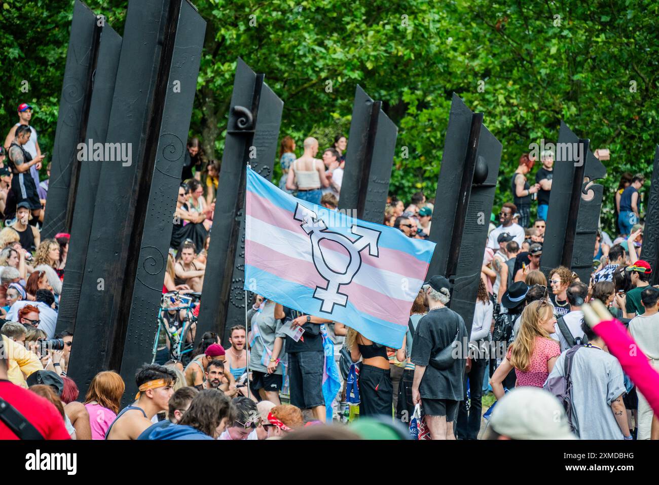 London, UK. 27 Jul 2024. The large finishes at the Wellington Arch ...