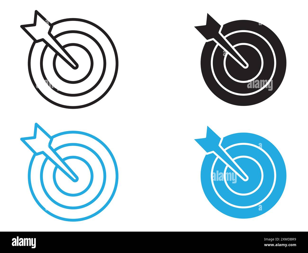 darts icon vector line logo mark or symbol set collection outline style ...