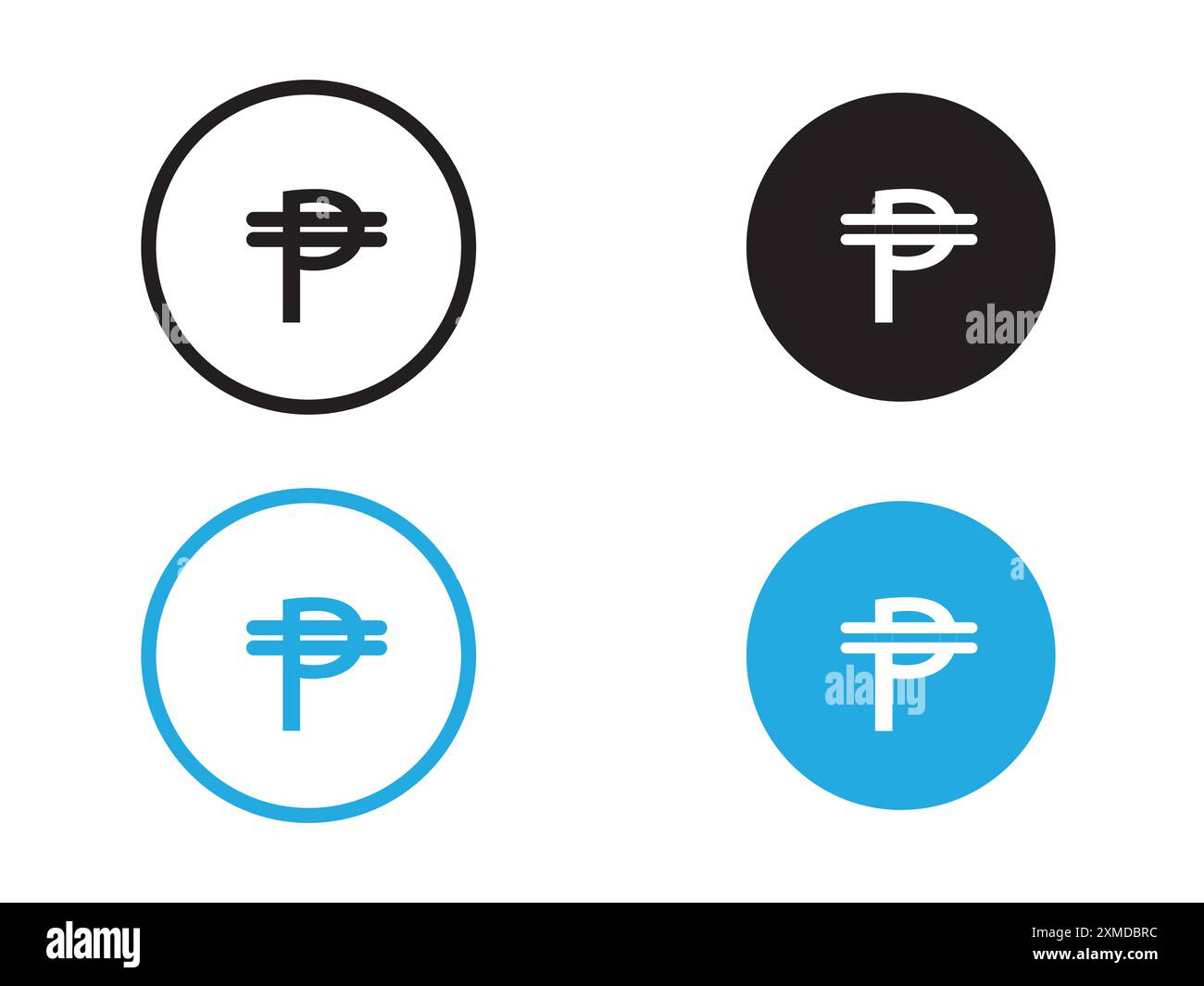 Cuba peso icon vector line logo mark or symbol set collection outline ...