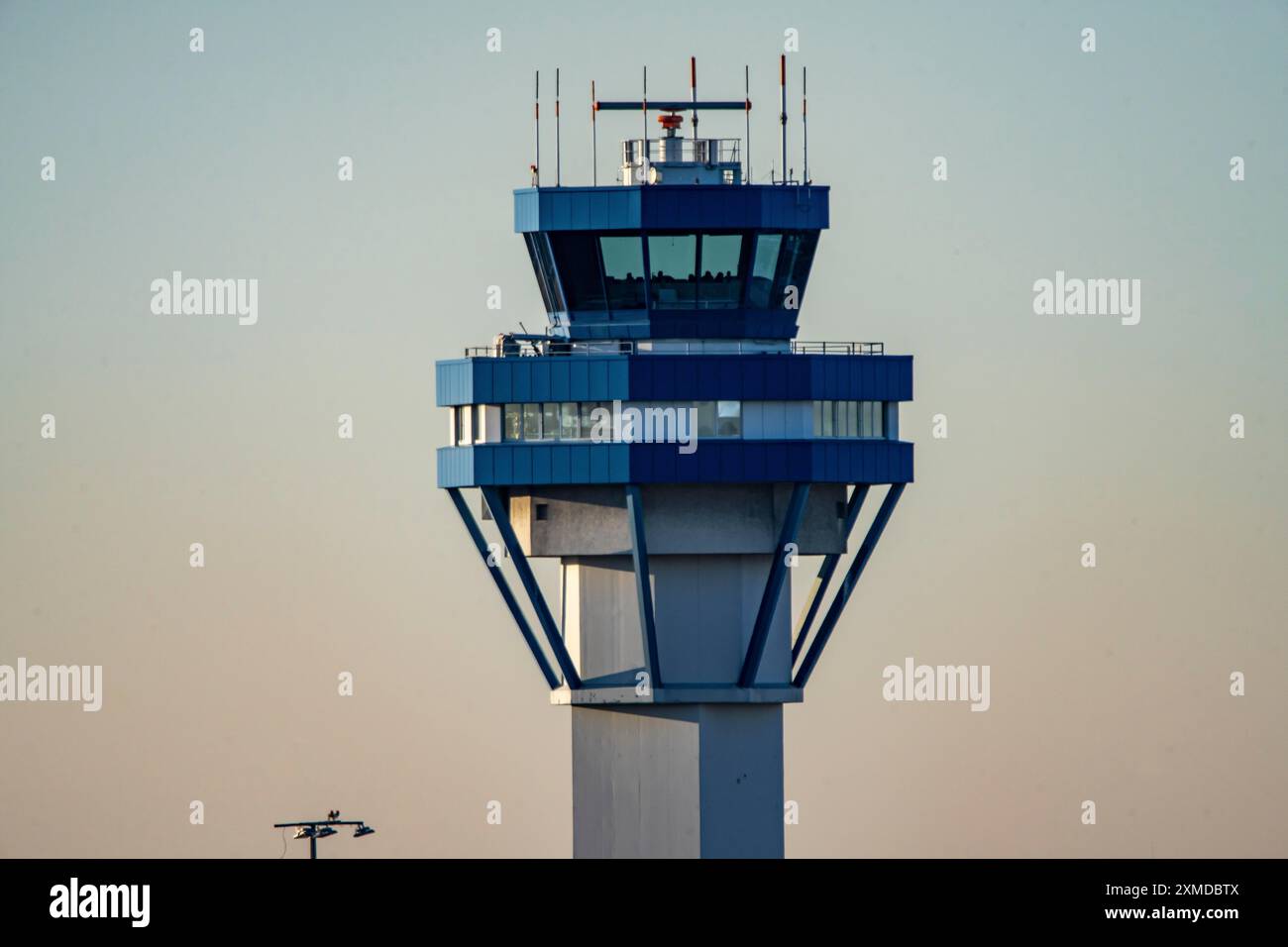 Air traffic control tower, DFS, Cologne-Bonn Airport, North Rhine ...