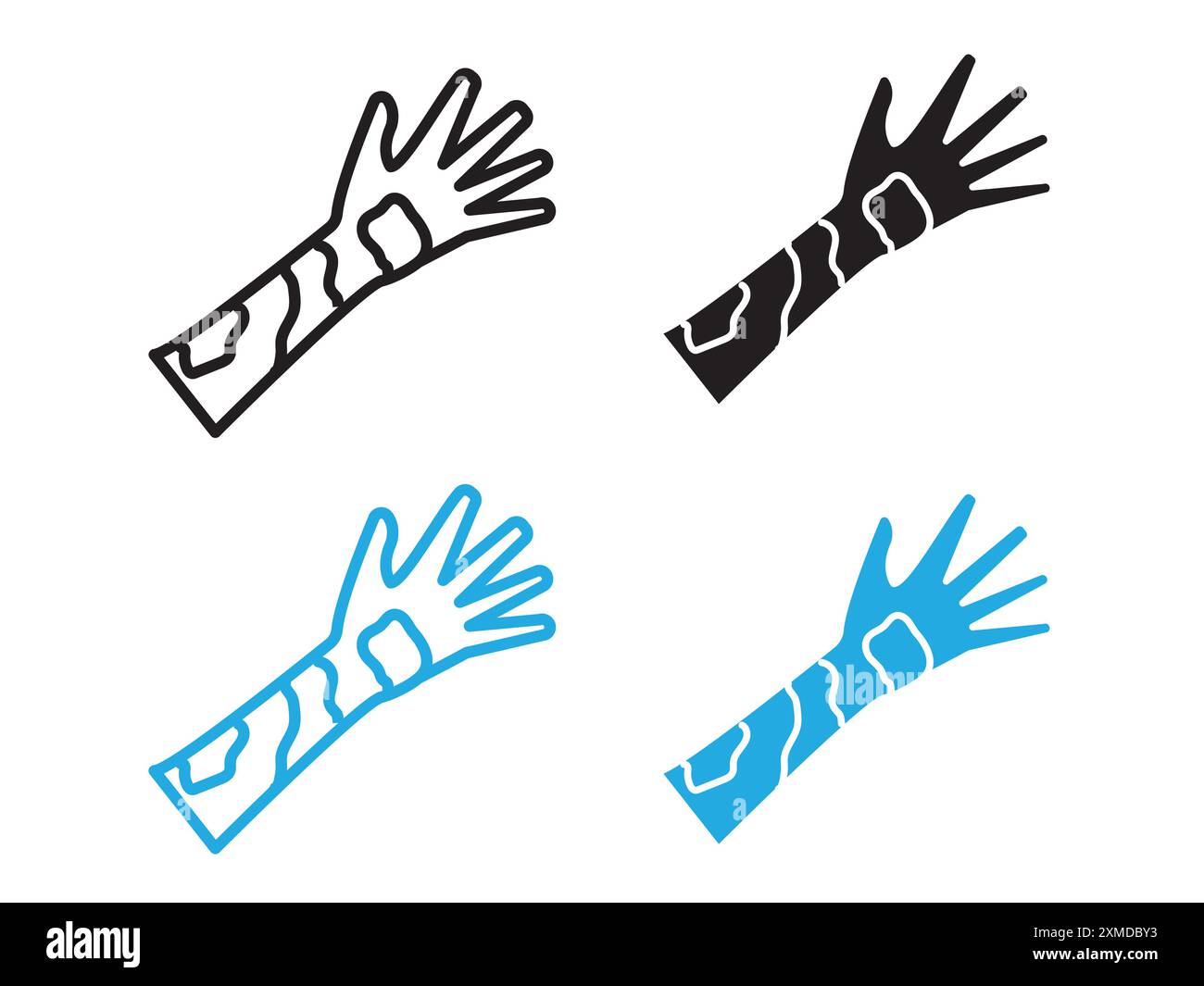 Contact Dermatitis Icon Vector Line Logo Mark Or Symbol Set Collection Outline Style Stock