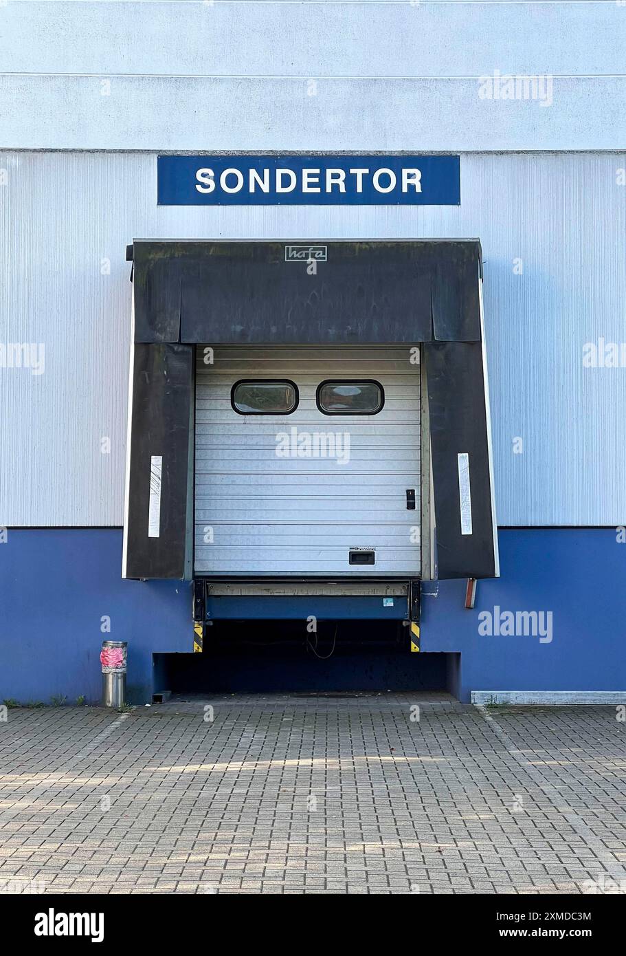 Logistics building, ramp for lorries, special gate, delivery ...