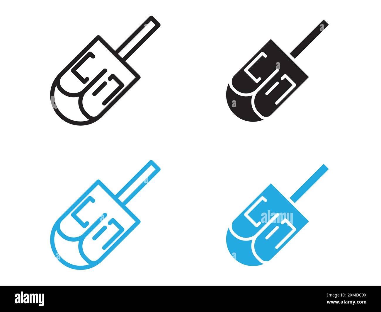 dreidel icon vector line logo mark or symbol set collection outline style Stock Vector Image ...