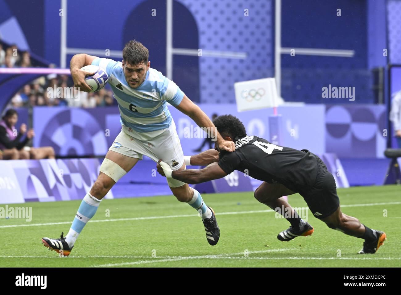 Santiago Alvarez (Argentina) vs Akuila Rokolisoa (New Zealand), Rugby ...