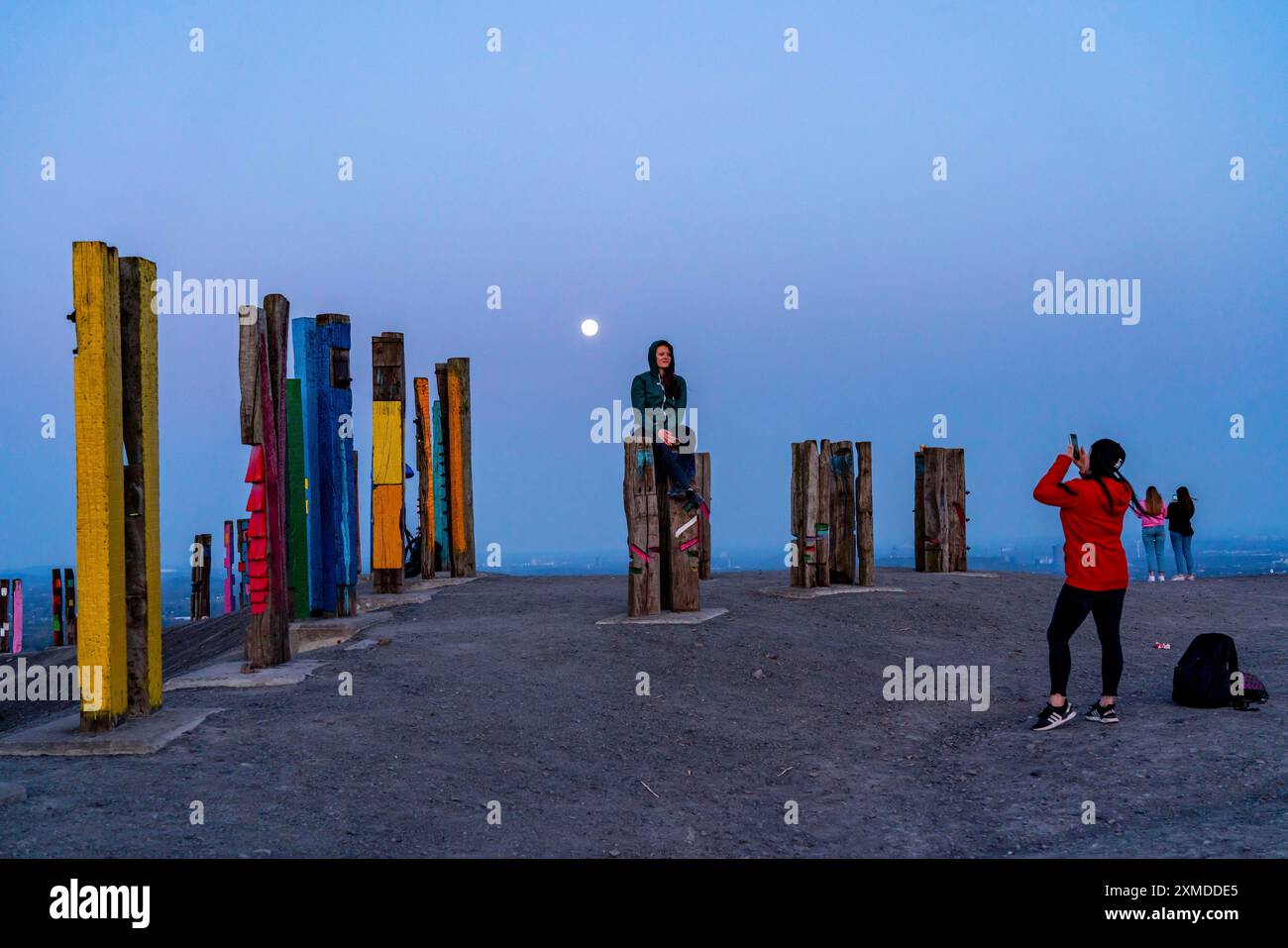 The Haniel spoil tip, 185 metre high spoil tip, at the Prosper Haniel ...