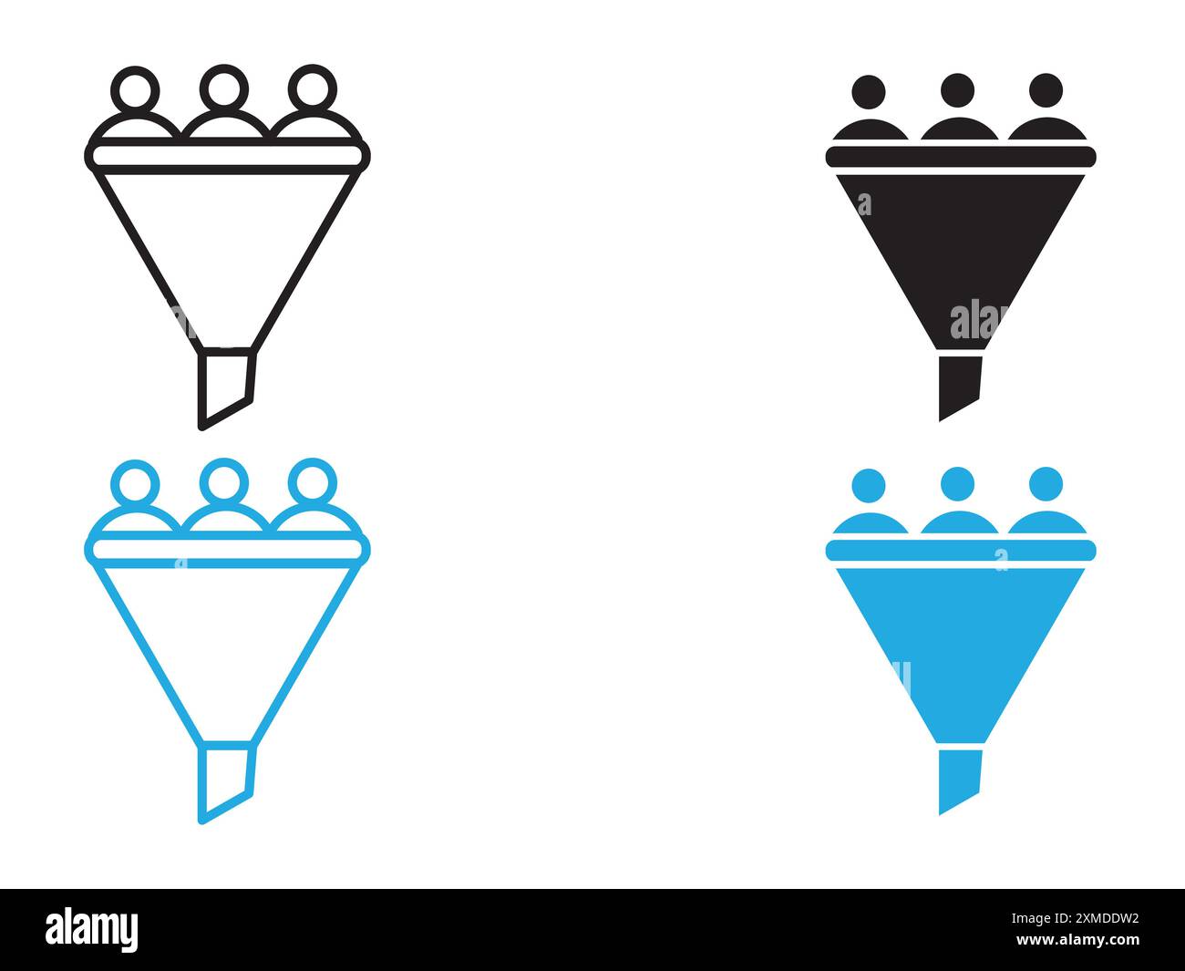 lead conversion icon vector line logo mark or symbol set collection ...