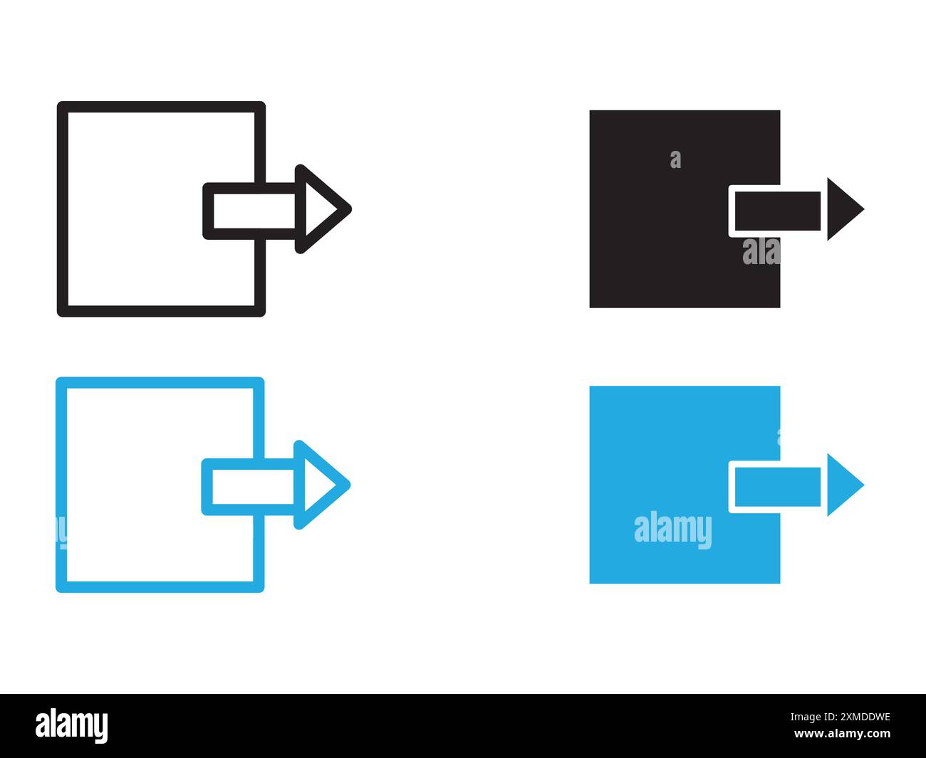 Logout Icon Vector Line Logo Mark Or Symbol Set Collection Outline